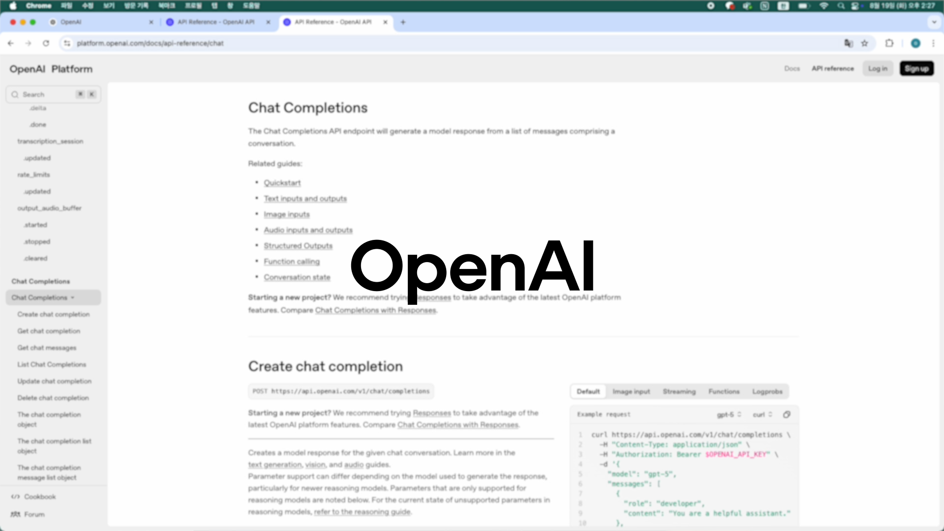 OpenAI API key 발급하기